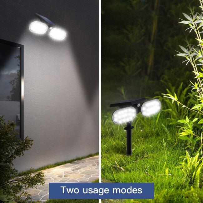 New Design Solar Outdoor LED Lighting Spotlight Solar Powered Garden Light with Motion Sensor 2021
