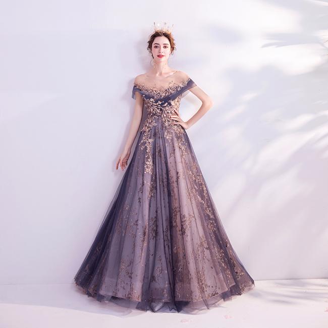 2021 New Western Hot Selling Sequined Sex Ball Dress Evening Party Frock Bridesmaid Gowns Plus Size