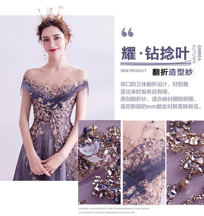 2021 New Western Hot Selling Sequined Sex Ball Dress Evening Party Frock Bridesmaid Gowns Plus Size