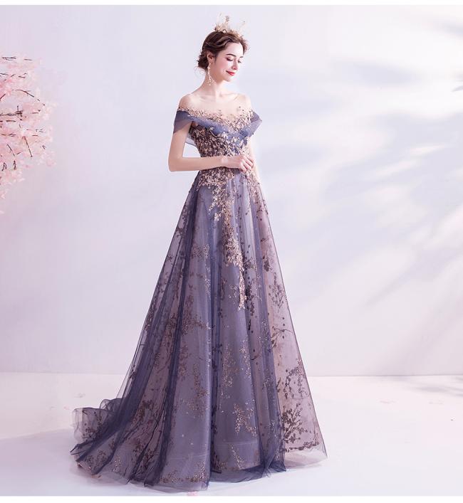 2021 New Western Hot Selling Sequined Sex Ball Dress Evening Party Frock Bridesmaid Gowns Plus Size