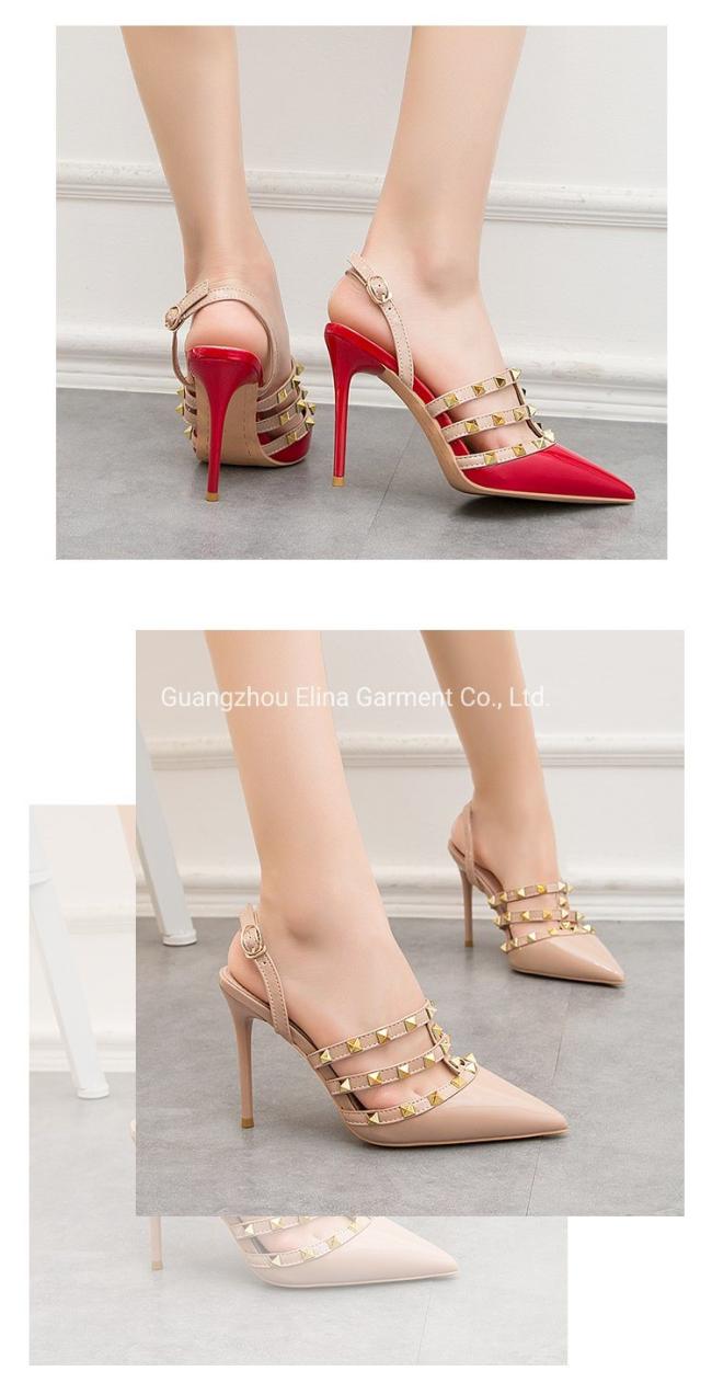 2021 Hot Selling Fashion Style Stiletto Heels Sexy Unique Women Pointed Toe High Heels Bride High Heels Painted Heels