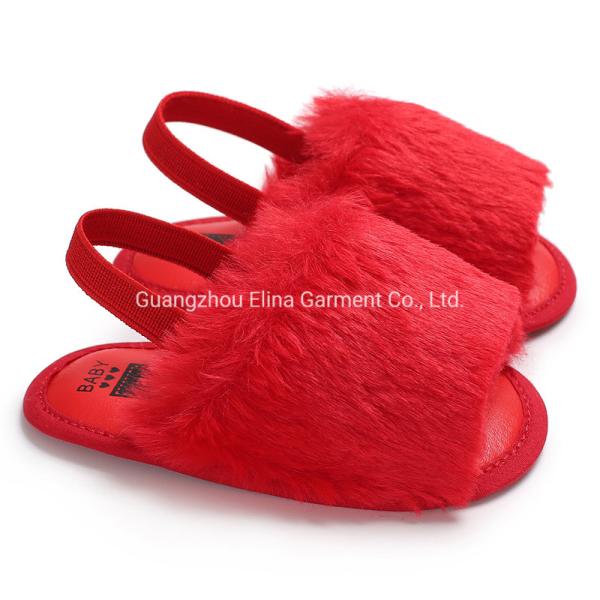 Quality 2021 Newborn Infant Casual Walking Shoes Toddler Fur Imitation Girls Summer for sale
