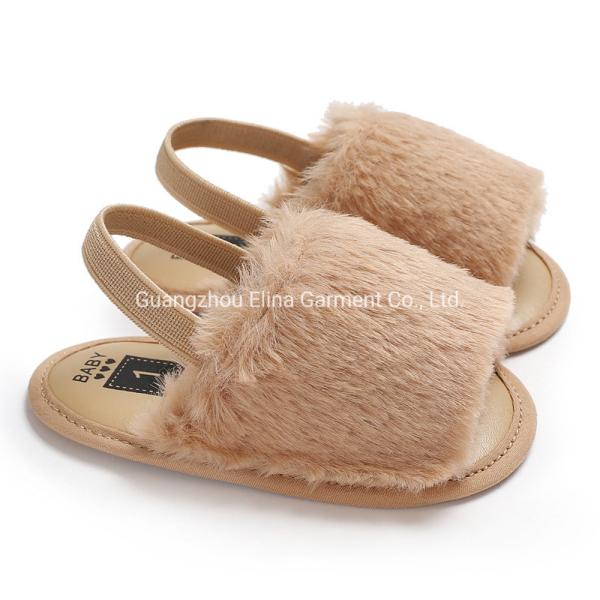 Quality 2021 Newborn Infant Casual Walking Shoes Toddler Fur Imitation Girls Summer for sale