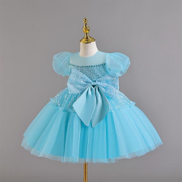 Quality 2023baby Clothes Flower Girls Party Garment Wedding Dress Princess Long Dress for sale