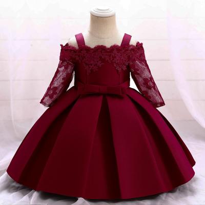 China Baby Clothes Embroidery Lace Girls Party Garment Wedding Dress Ball Gown for sale