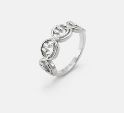 Quality Hot Wedding Ring Copper Platinum Plating Gold Plating Lovers Ring with Heart for sale