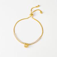 Quality 2021 Hot Bracelet Copper Alloy 24 K Gold Plating with Zircon for sale
