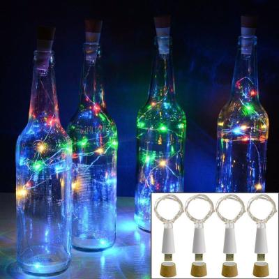 Quality New Arrival Romantic LED Bottle Cork Light with Copper Wire String Light for for sale