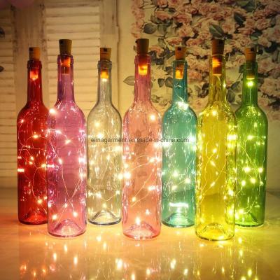 Quality New Arrival Romantic LED Bottle Cork Light with Copper Wire String Light for for sale