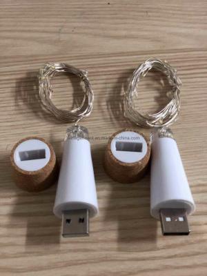 Quality New Arrival Romantic LED Bottle Cork Light with Copper Wire String Light for for sale