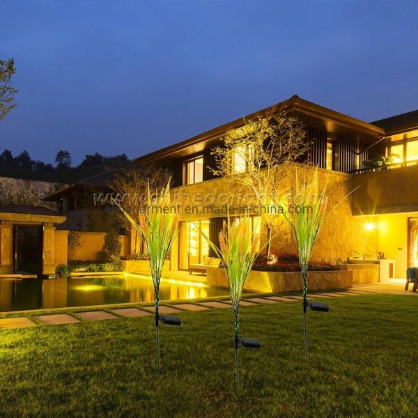 Quality Garden Decoration LED Solar Simulation Rice Colorful Lights Solar Flower for sale