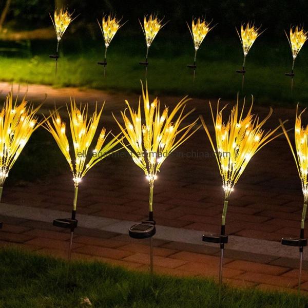 Quality Garden Decoration LED Solar Simulation Rice Colorful Lights Solar Flower for sale