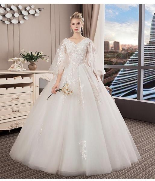 Quality Western Strapless Hot Selling Bridal Dress Lace Wedding Dress Bride Gowns Trailing Vestido De Noiva New for sale