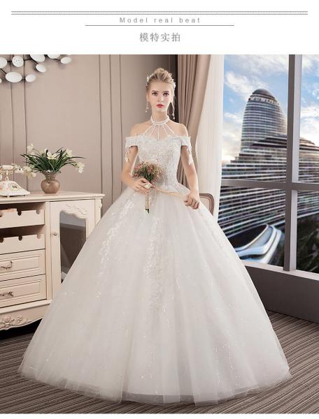 Quality 2021 New Western Strapless Hot Selling Bridal Dress Lace Wedding Dress Bride Gowns Trailing Vestido De Noiva for sale