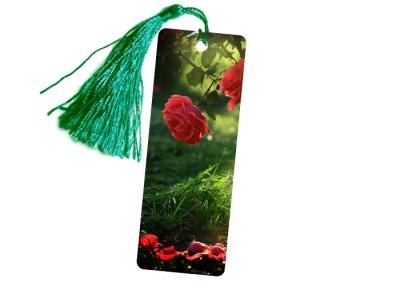 China Childrens Lenticular 3D Lenticular Custom Bookmark With Tassel 0.6mm PET for sale