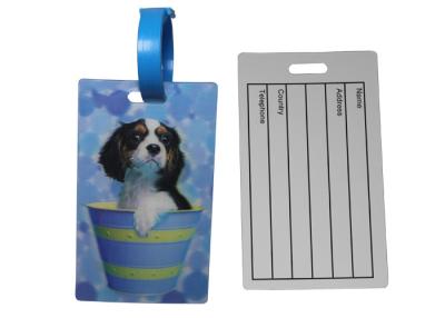China Animal Design 3d Lenticular Printing Luggage Tag For Gift 3d Flip Effect for sale