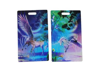 China Lenticular printing luggage tag 3d flip PET printing for gift souvenir for sale