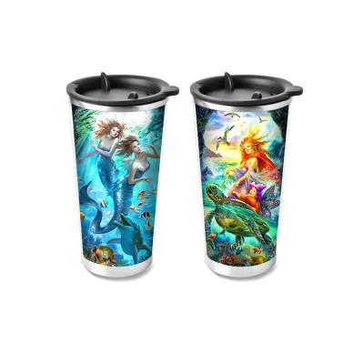 China 300ml-1500ml PP Cup Carton 3D Lenticular Printing Service Food Grade Material And Ink for sale