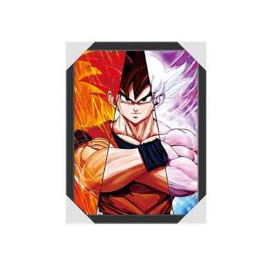 China Naruto Anime Design 3D Picture Frame Lenticular Pictures For Home Decoration for sale