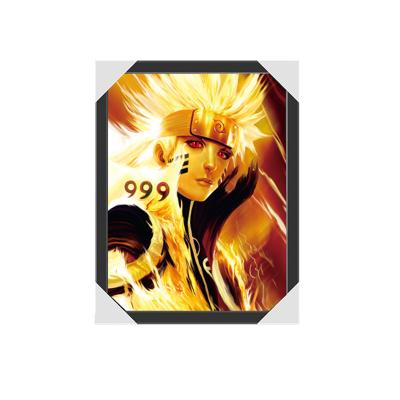 China Anime Poster With 3D Flip Effect Anime Lenticular 3D Poster With PS Frame for sale