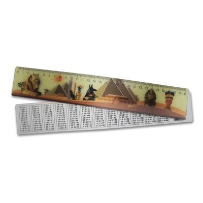 China 5.4X31cm Lenticular Printing Services / 3D lenticular Plastic Ruler Egypt Design for sale
