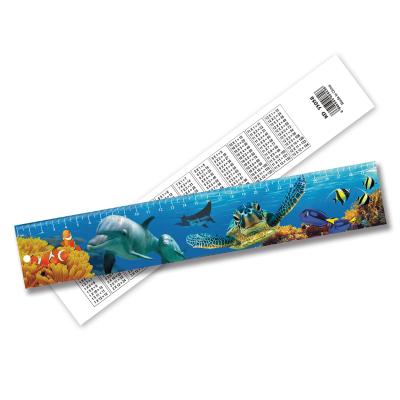 China Australia style Custom 3D Stationery Lenticular Ruler With Logo Promotional Gift for sale
