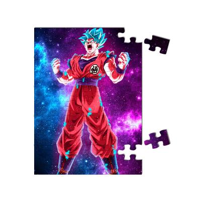 China Customized DBZ Cartoon Anime 3D Lenticular Jigsaw 150pcs jigsaws for sale