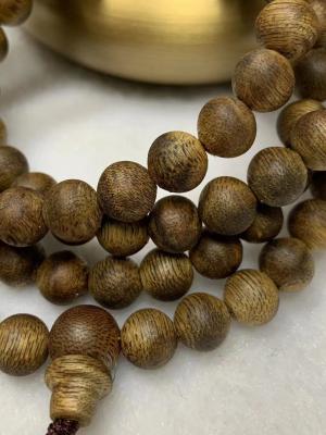 Cina Natural Bai Qi Nan Hand Chuan Sinking Agarwood Bracelet Acqua Grade Olio Nero Singolo in vendita
