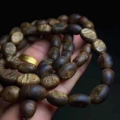 China Exquisite Craftsmanship Agarwood Beads Square Style Natural Fragrant Aromatic Beads Ideal For Jewelry Making Meditation And Prayer for sale
