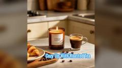 Roasted Tea Soy Candle for a Cozy Home Atmosphere