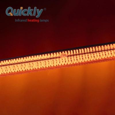 Cina Alogeno di plastica Heater Infrared del quarzo della fibra del carbonio in vendita