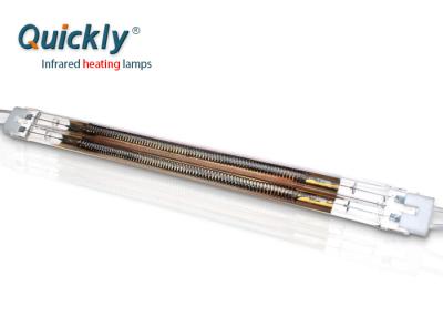 China Infrarode de Koolstofvezel Heater Gold Coating van de hoog rendement Tweelingbuis Te koop