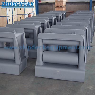 China ISO 13733 Type 4R 4 Rollers Universal Fairleads With Upper Roller Ship Towing Equipment for sale