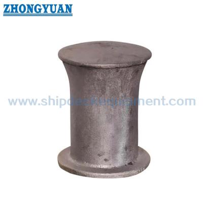China Cast Steel Single Bitt Bollard for Barges and Workboats | ASTM A27-70-36 Thru-Deck & Flush Weld Types for sale