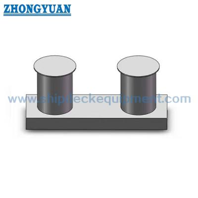 China Double Bitt Bollard with Insert Base for Ship Mooring and Towing GB/T 554 Type B for sale