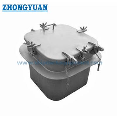China Weathertight Small Steel Hatch Cover with Butterfly Nuts | CB/T 3728 Type A / UR S26 Ship Deck Access for sale