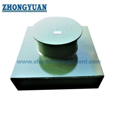 China Steel Plate Fabricated Recessed Bitts Ship Towing Equipment for sale