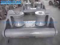 China Marine Two-Roller Chock | CB/T 38-1999 Frame Type with Cast Steel Rollers for Ship Mooring for sale