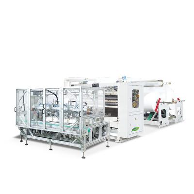 China V Linha de produção de tecidos dobráveis Máquina de tecido de banheiro semi-automática com nível de ruído de 80 dB à venda