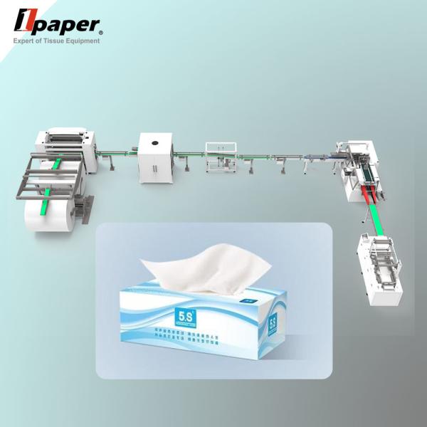 Quality 8.87KW Soft Facial Tissue Making Machine for Carton Box Packing 2150 KG Capacity for sale