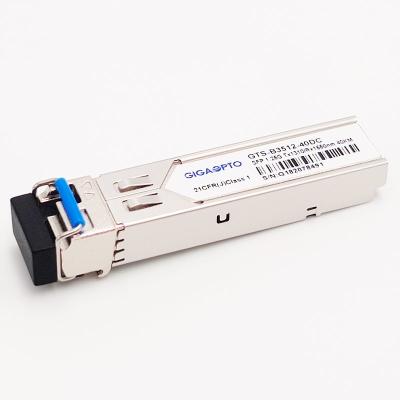 China 1000BASE-BX 1.25G BIDI SFP TX1310nm/RX1550nm 40km SMF LC DOM Transceiver Module Te koop