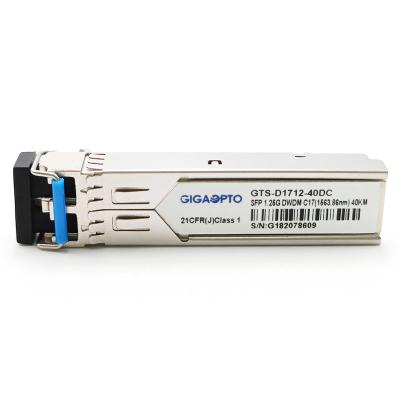 Cina modulo del ricetrasmettitore di 1.25G SFP 100GHz 1000BASE-DWDM C17~C61 40km DOM Duplex LC SMF in vendita