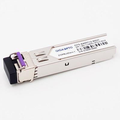 China 1.25G BiDi SFP 1000BASE-BX TX1490nm/RX1570nm 80km SMF DOM LC Transceiver Module Te koop