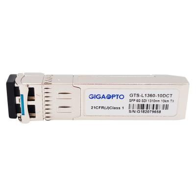 中国 6G SDI SMPTE SFP 1310nm 10km SMF LCの単一の送信機モジュールMSA 販売のため