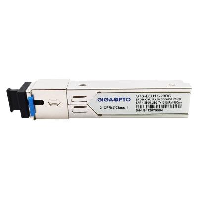 中国 1.25Gbps EPON ONU SFPモジュール20km PX20 TX1310nm RX1490nm SFP LCのトランシーバー 販売のため