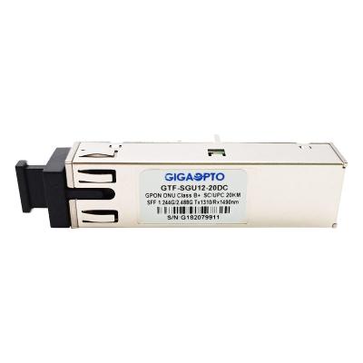 China De Vergaarbakuitbarsting TX 1310nm 1.244G RX 1490nm 2.488G van Sc UPC van de klassenb+ GPON ONU Zendontvanger SFF 2x10 Te koop