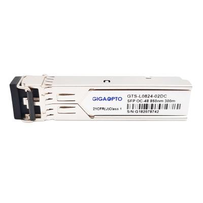 中国 2.5Gbps SFP OC-48/STM-16 SR-0 850nm 300m MMF複式アパートLC DOMのトランシーバー モジュール 販売のため