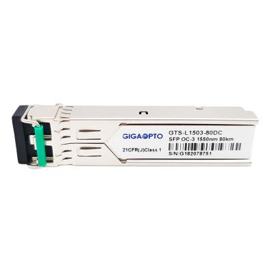 Cina DOM duplex del modulo 1550nm 80km SMF LC del ricetrasmettitore di OC-3/STM-1 LR-2 SFP 155Mbps in vendita
