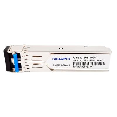 Cina DOM di LC SMF del modulo del ricetrasmettitore di 622Mbps OC-12/STM-4 LR-1 SFP 1310nm 40km SDH/SONET in vendita