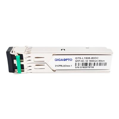 Cina DOM di LC SMF del modulo del ricetrasmettitore di SFP OC-12/STM-4 622Mbps SONET/SDH 1550nm 80km in vendita